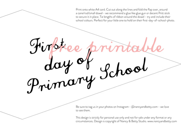 FIRST DAY OF YEAR 5 BANNER