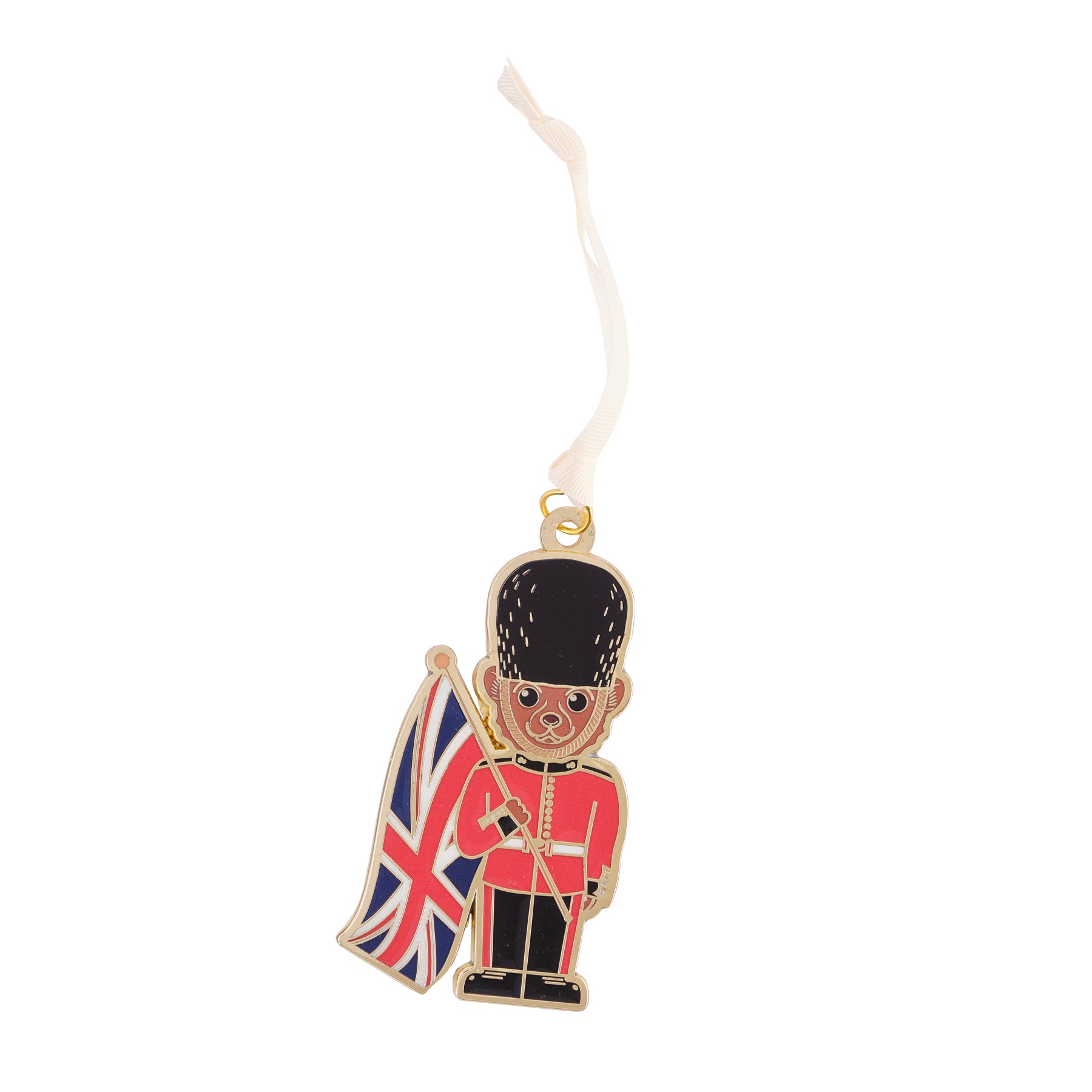 *SECONDS* CHRISTMAS TREE DECORATION - BEAR WITH UNION JACK